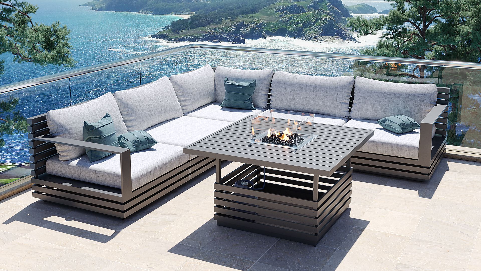 Lounge Tisch Mit Feuerstelle